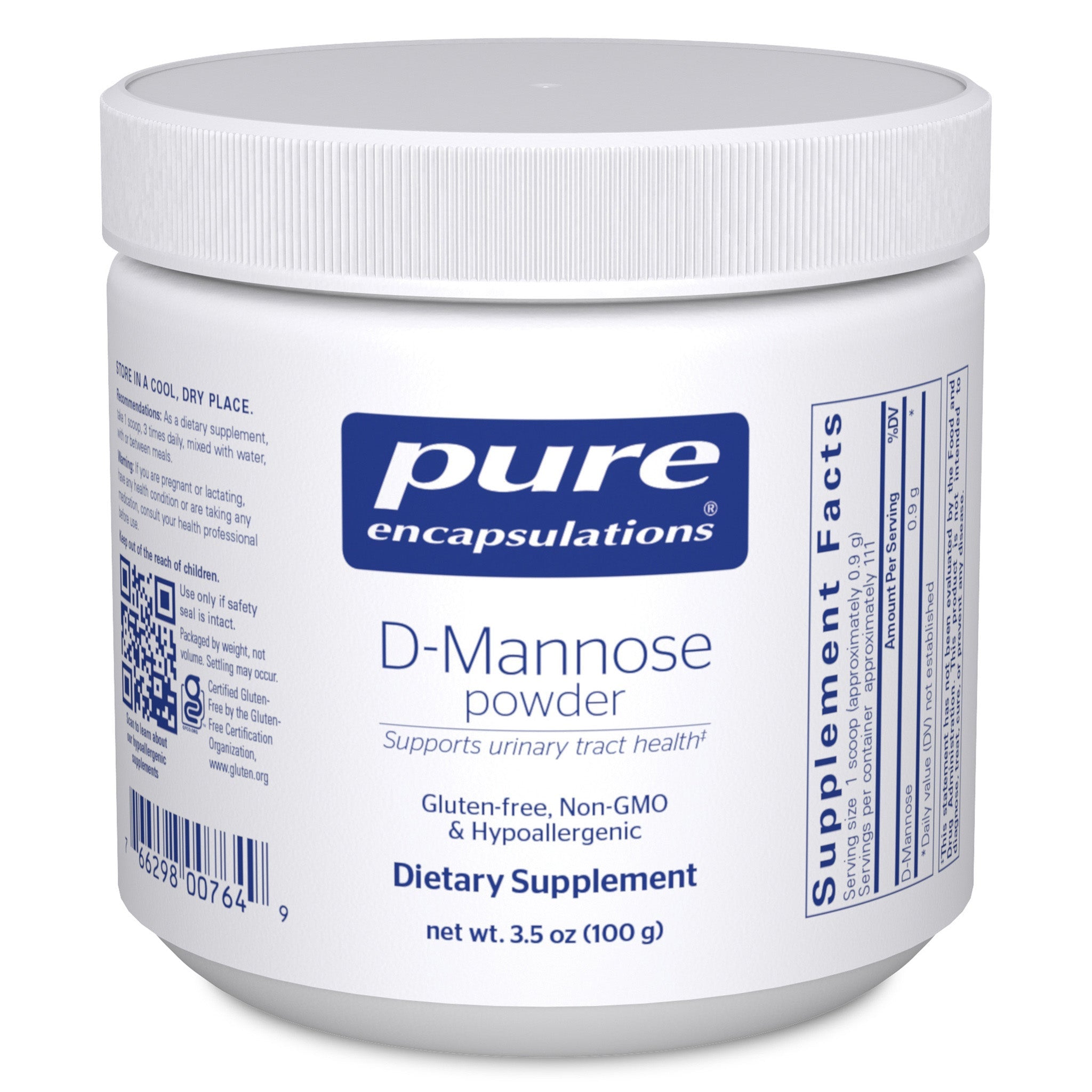 Pure Encapsulations d Mannose Powder 100 g. – Moore's Compounding Pharmacy